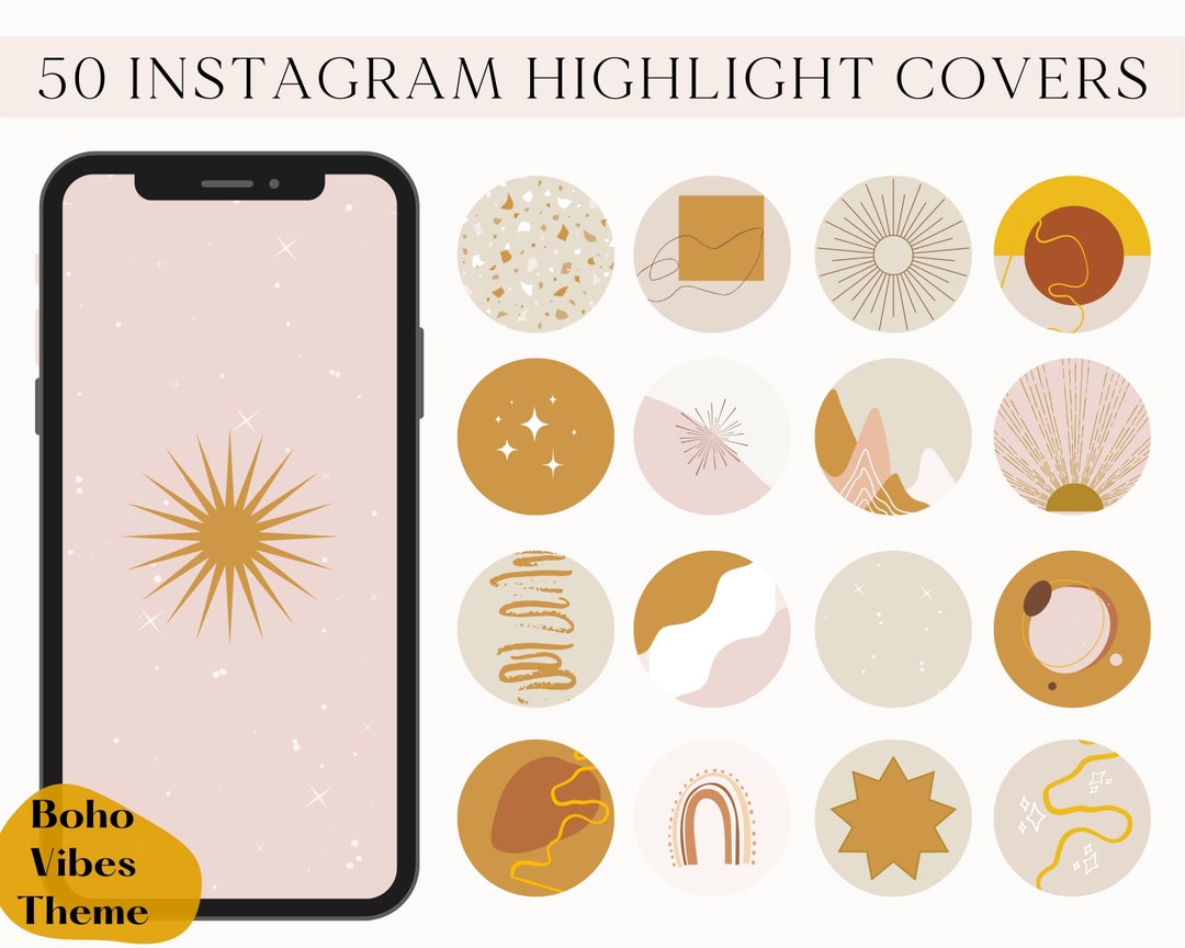 Instagram Highlight Covers, Boho Icons for Instagram, Highlights for ...