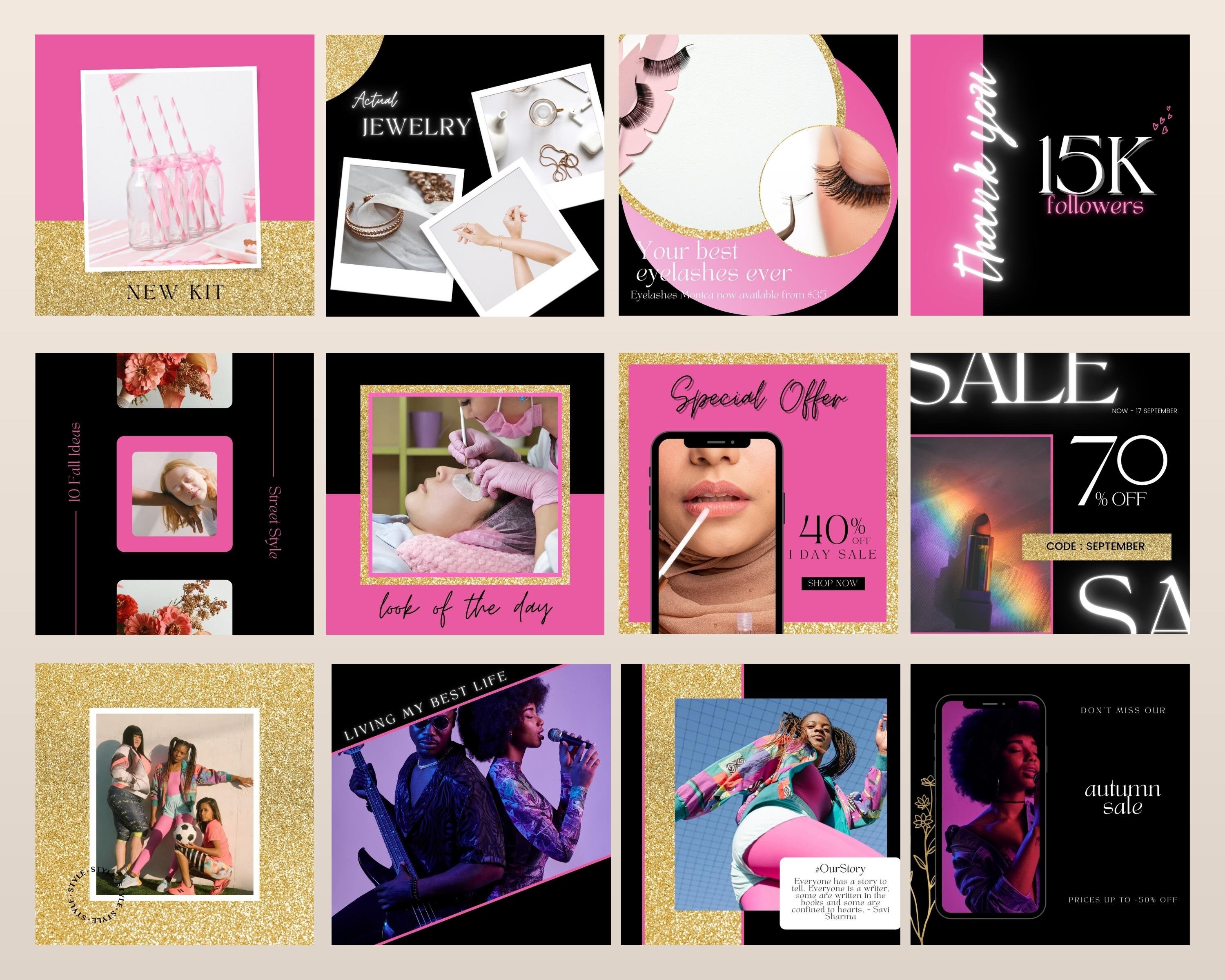 Instagram Templates Canva Instagram Post Templates for Canva | Etsy