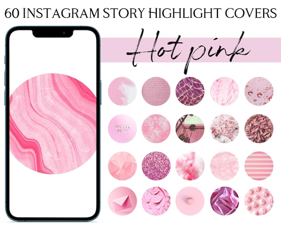 Instagram Story Highlight Icons Pink Highlights Minimalist | Etsy