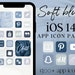 Blue App Icons iPhone Ios 14 App Icons Aesthetic App Covers - Etsy