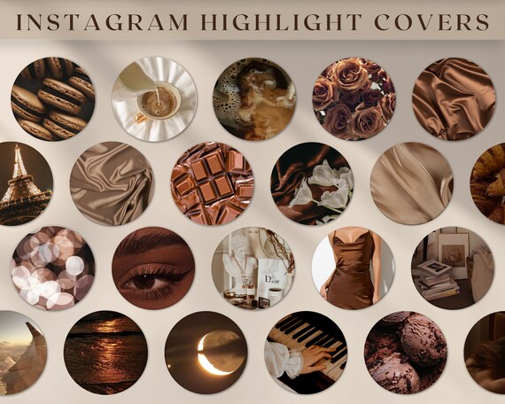 50 Brown Instagram Highlight Covers Instagram Story Highlight | Etsy