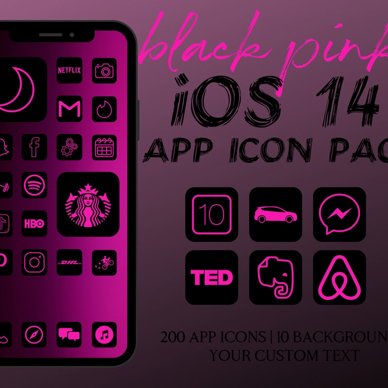 Ios 14 Icons Neon - Etsy
