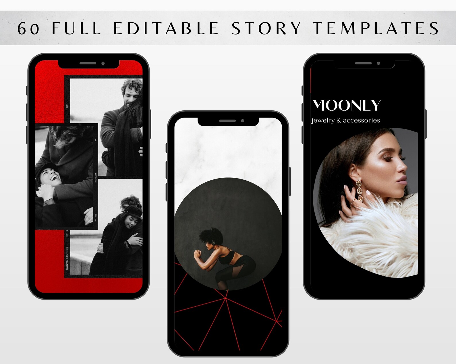 Instagram Story Templates, Red Canva Templates, Instagram Stories ...