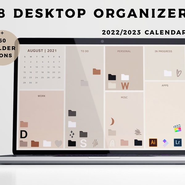 Desktop Organizer Wallpaper for Windows - Etsy Australia