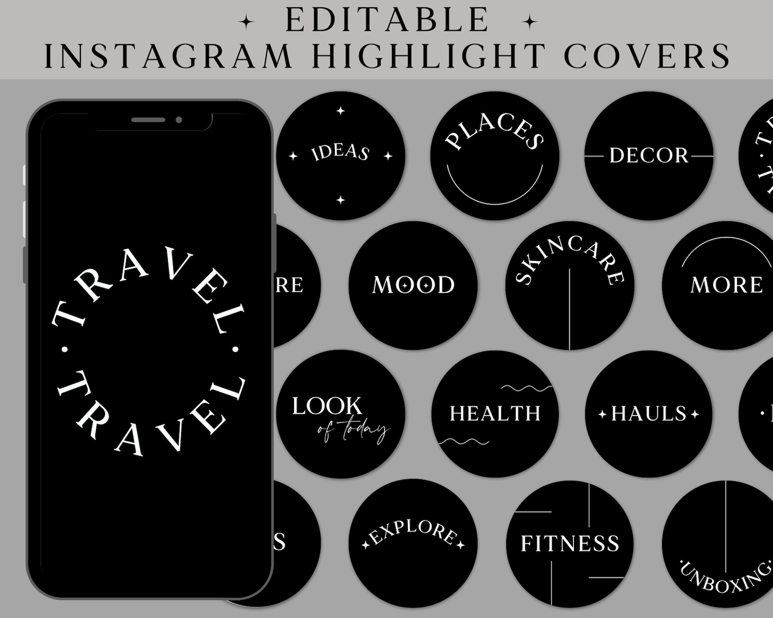 Instagram Highlight Covers Minimalist Covers for Instagram - Etsy