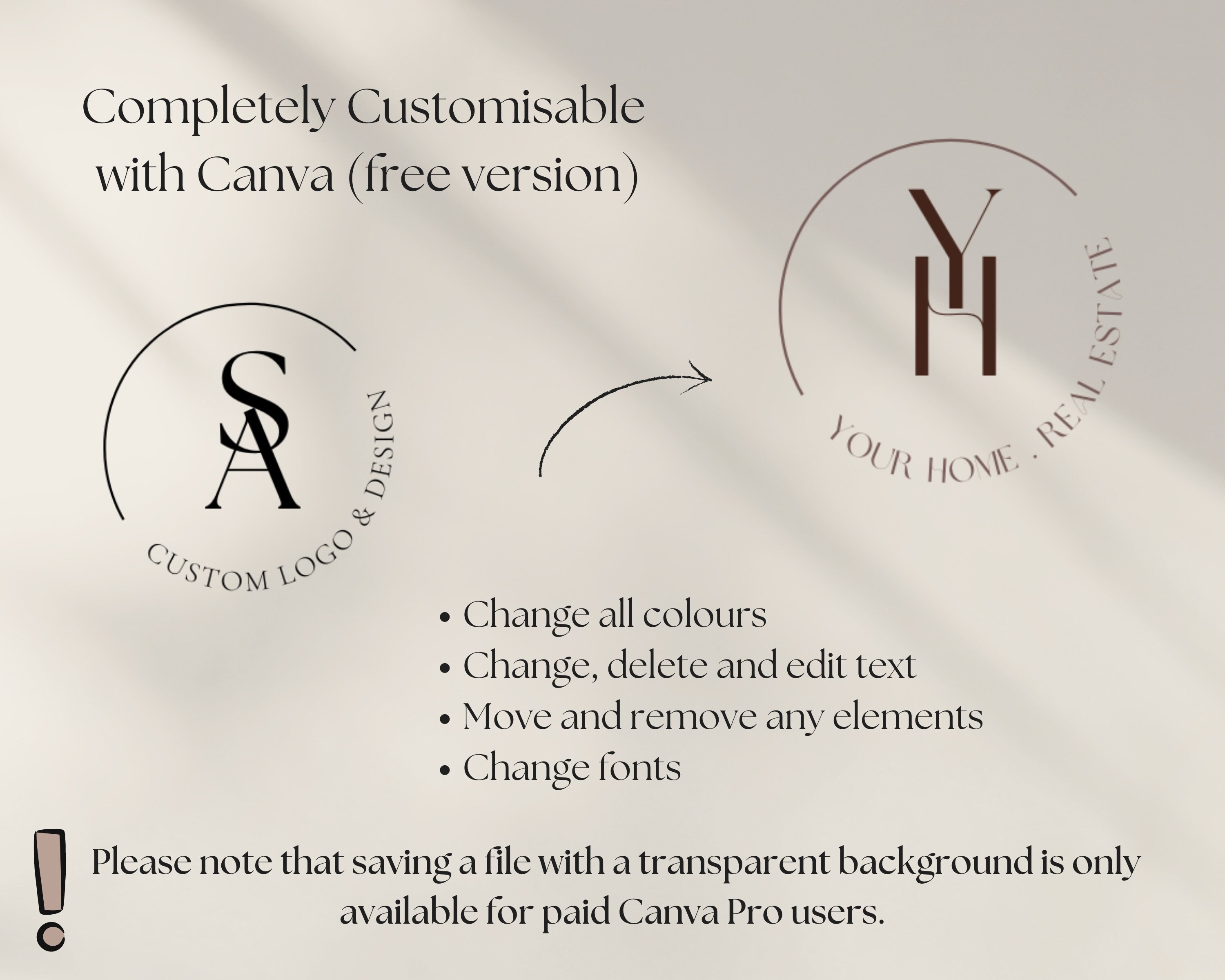 Editable Logo Design Simple Logo Text Logo Modern Logo - Etsy Australia