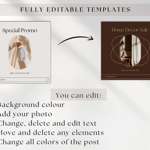 Minimalist Instagram Post Templates, Coach Canva Templates, Spiritual ...