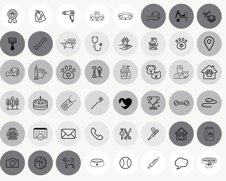 Dog Instagram Highlight Covers Pet Highlights Dog Groomer | Etsy