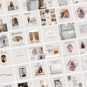 Minimalist Instagram Post Templates, Coach Canva Templates, Spiritual ...