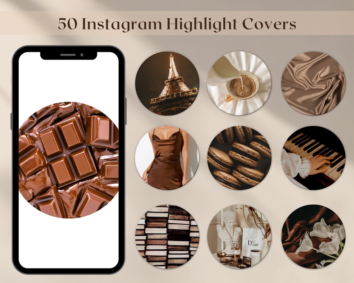 50 Brown Instagram Highlight Covers Instagram Story Highlight | Etsy