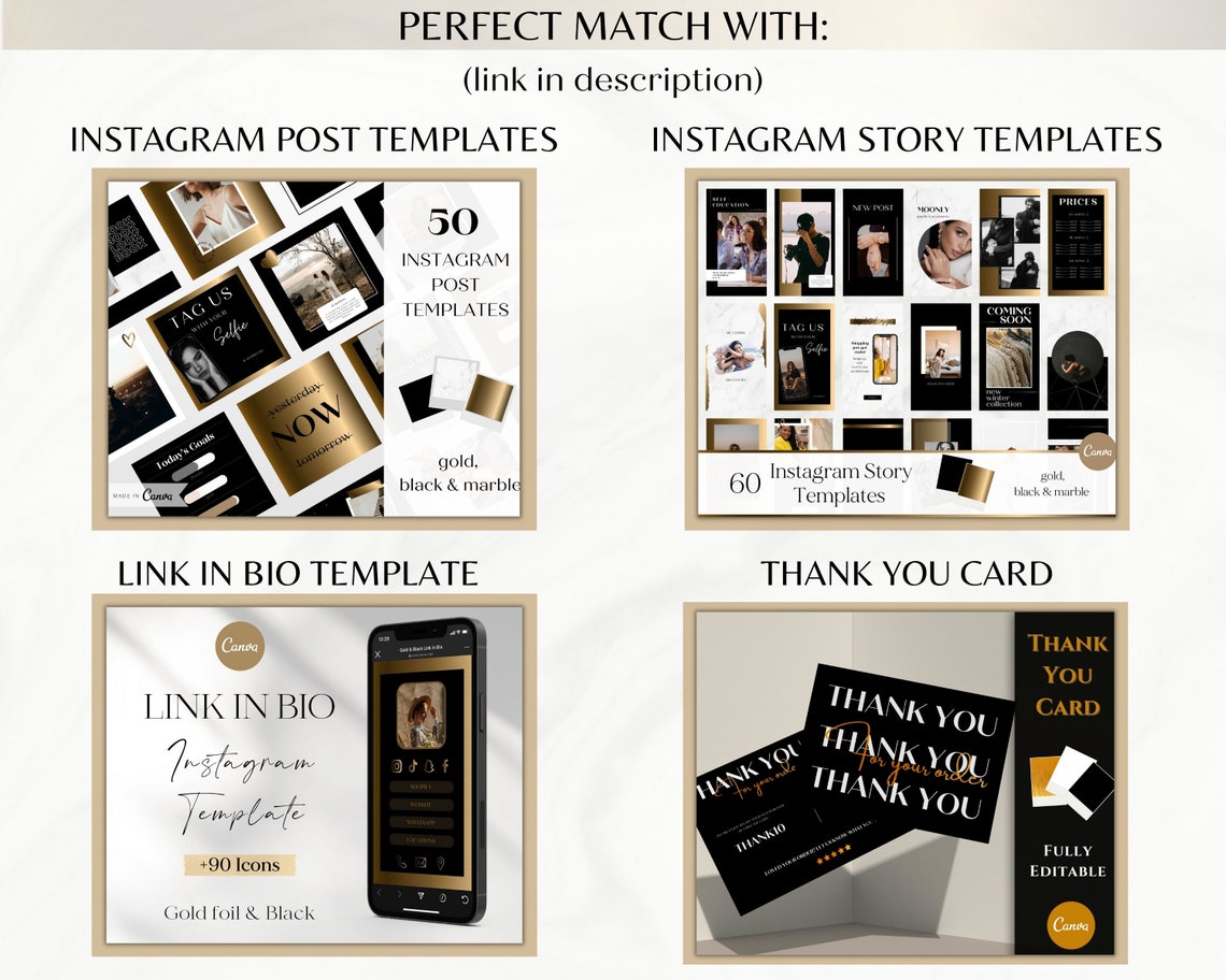 Instagram Story Highlight Covers Gold Highlights Glitter - Etsy