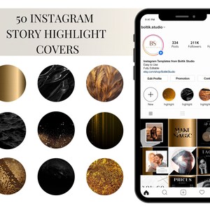 Instagram Story Highlight Covers, Gold Highlights, Glitter Instagram ...