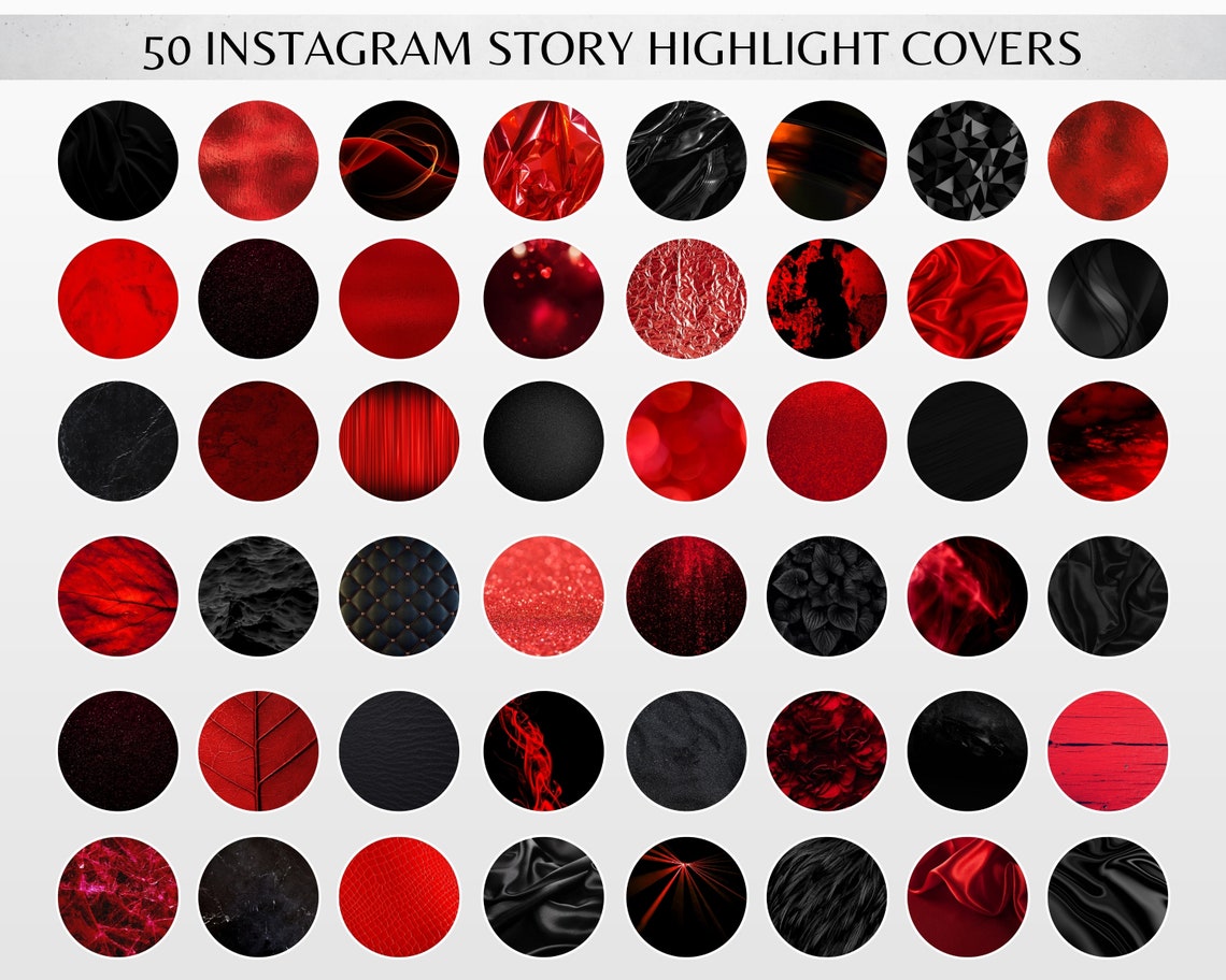 Editable Instagram Template Pack Red Instagram Stories - Etsy