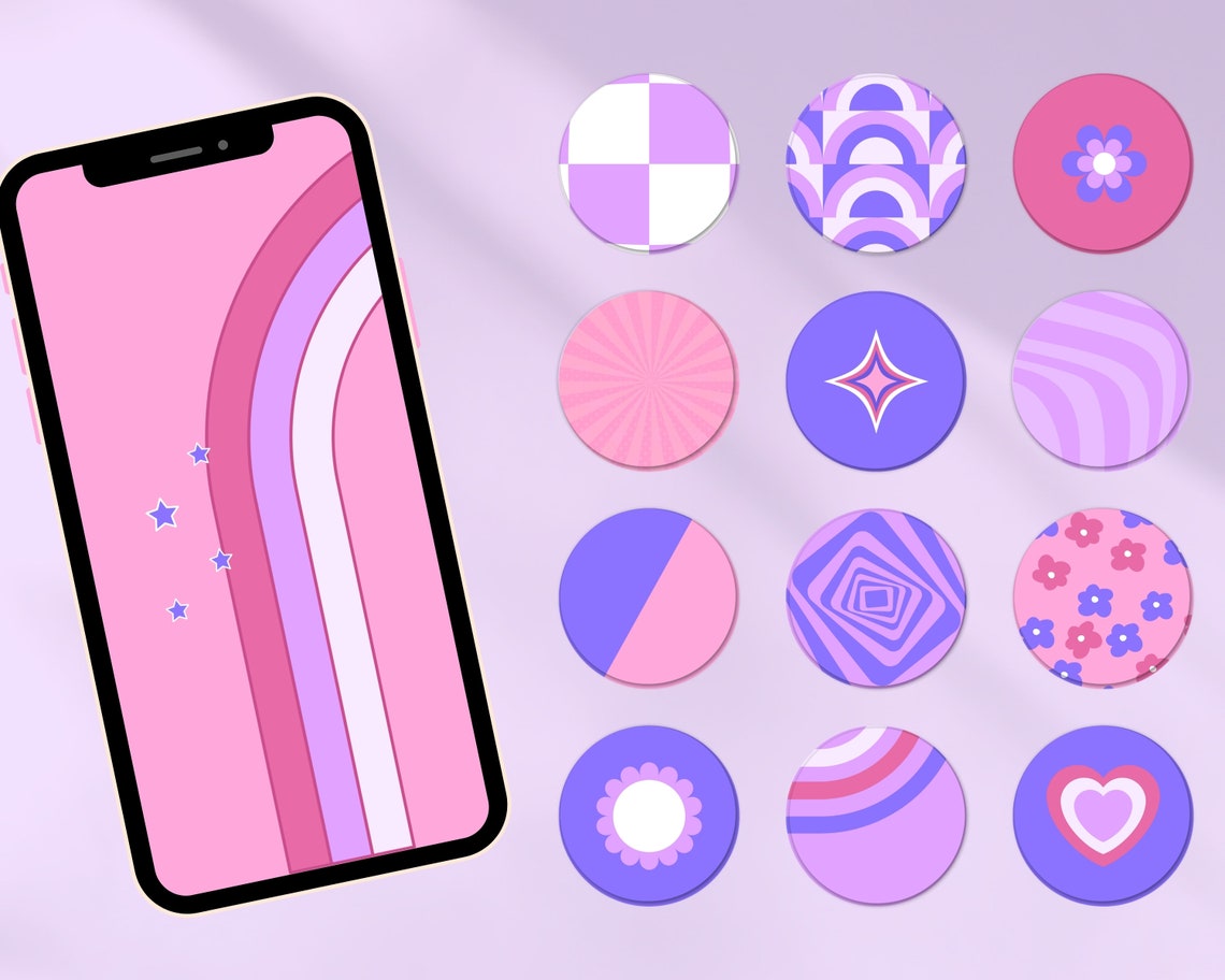 Retro Instagram Highlight Covers Groovy Covers for Instagram - Etsy