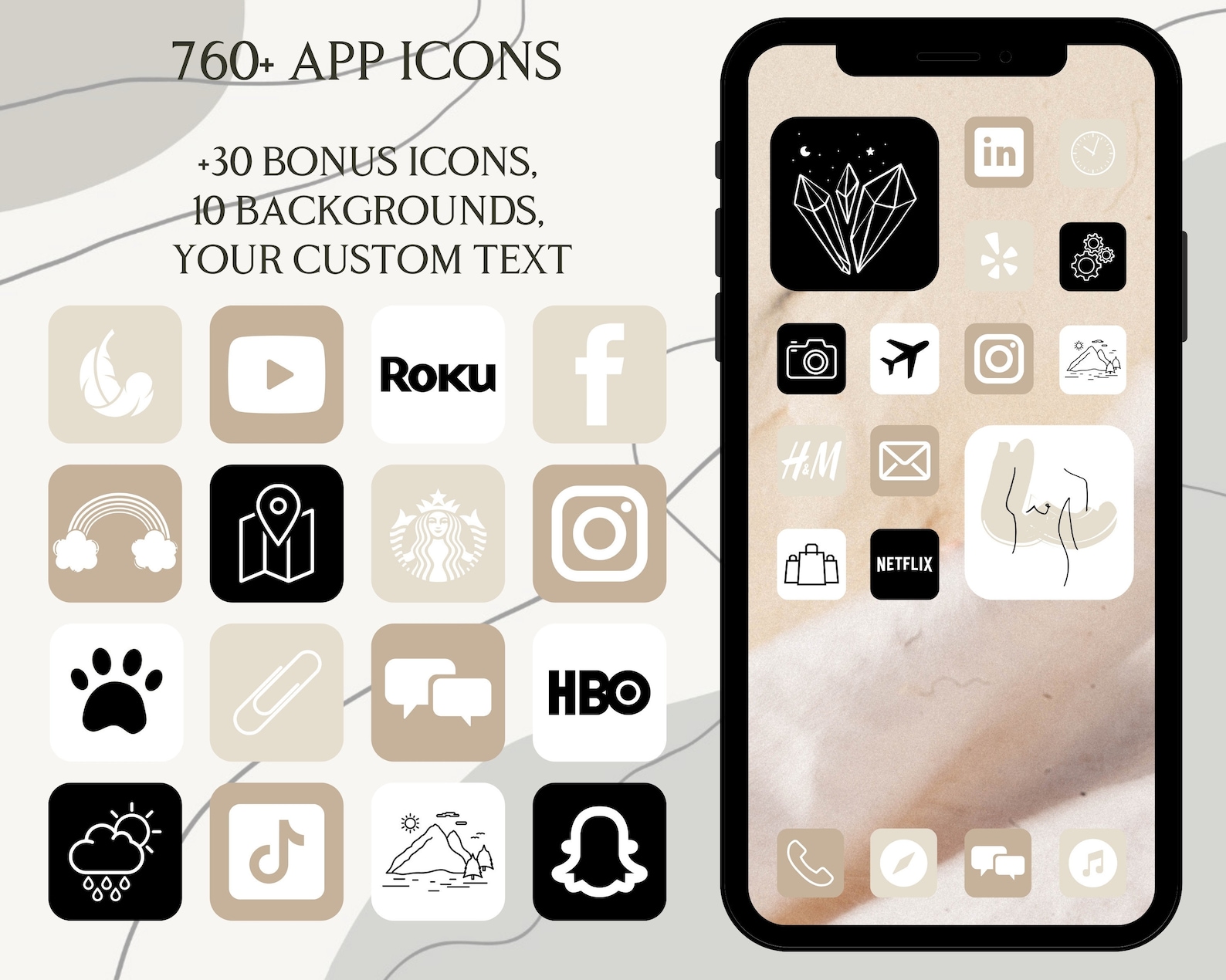 Minimalist Icon Theme Pack for iPhone iOS 14 App Icons | Etsy