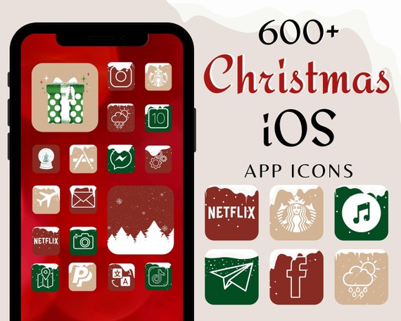 Christmas App Icons Ios 14 Iphone App Icons Christmas - Etsy