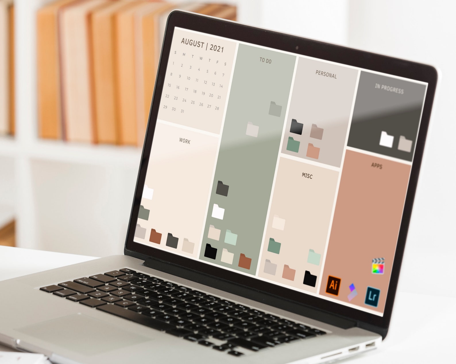 Desktop Wallpaper Organizer Computer Organizer Background - Etsy