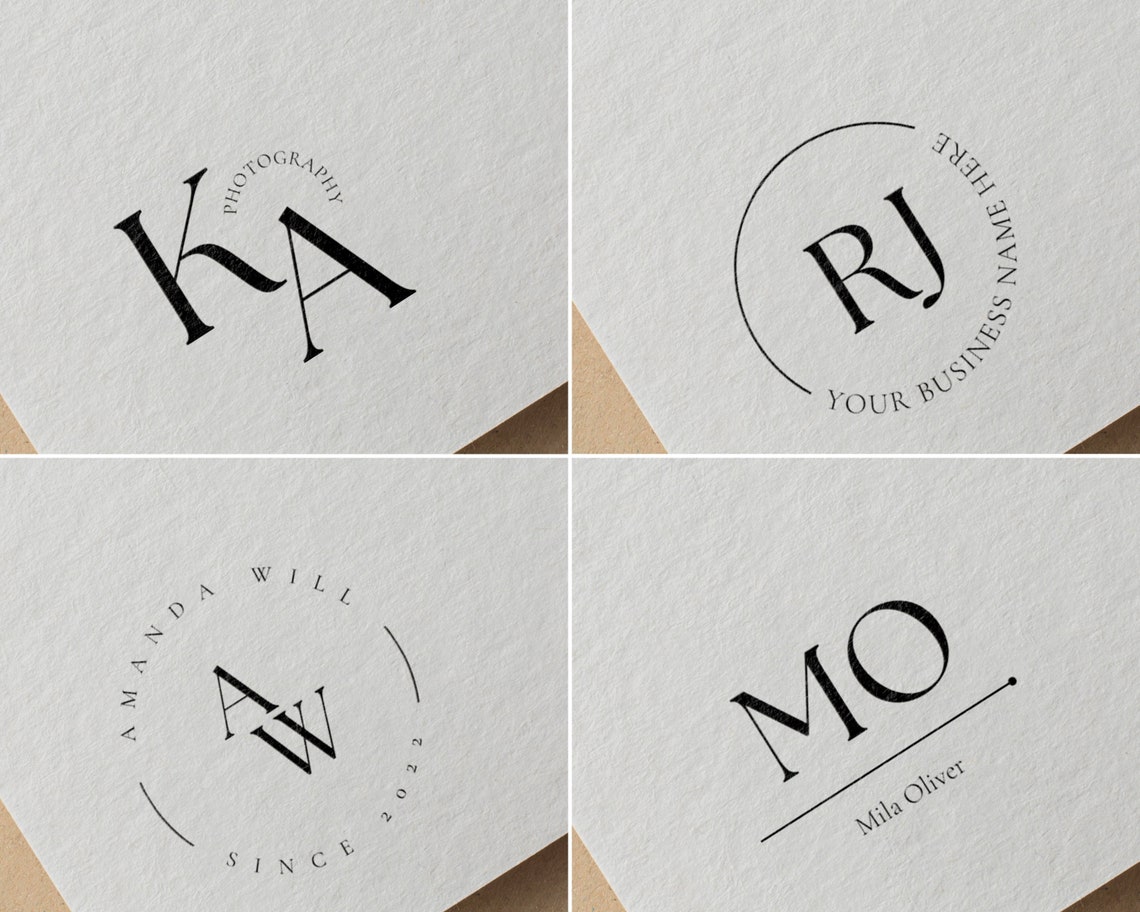 Editable Logo Design Simple Logo Text Logo Modern Logo - Etsy