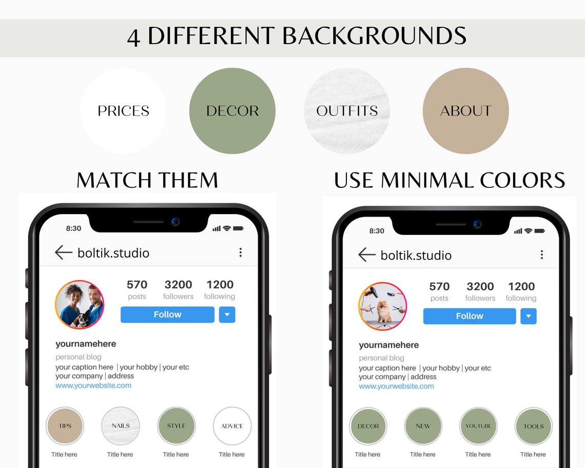 Editable Instagram Branding Kit Instagram Post Templates for - Etsy