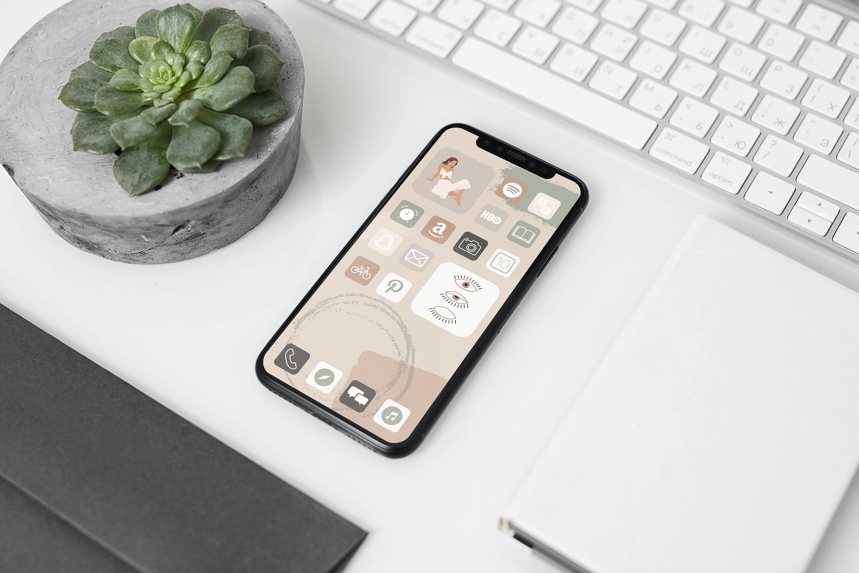 Boho Iphone App Icons Ios 14 App Icons Iphone Home Screen | Etsy