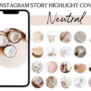 Instagram Highlight Covers, Neutral Instagram Icons, Beige Highlights ...