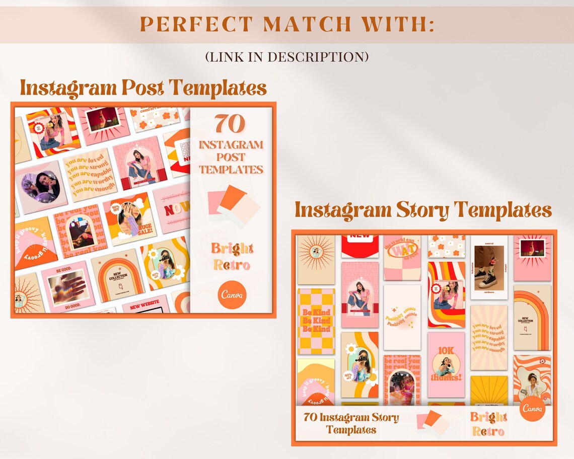 Retro Instagram Highlight Covers Groovy Covers for Instagram - Etsy