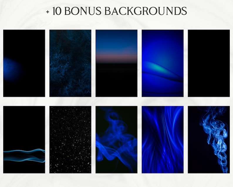 Blue and Black App Icons Iphone IOS 14 Theme Ios 14 App - Etsy