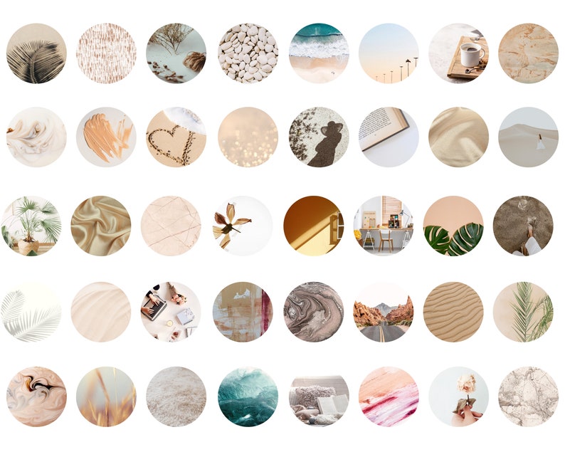 40 Instagram Highlight Covers Neutral Instagram Icons Beige - Etsy