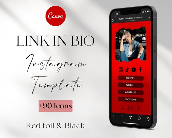 Link in Bio Template Instagram Landing Page Instagram Bio - Etsy