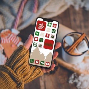Christmas App Icons, iPhone Ios 14 App Icons, Christmas Widgets, Winter ...