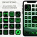 Neon Green App Icons iPhone IOS 14 Theme Ios 14 (Download Now) - Etsy