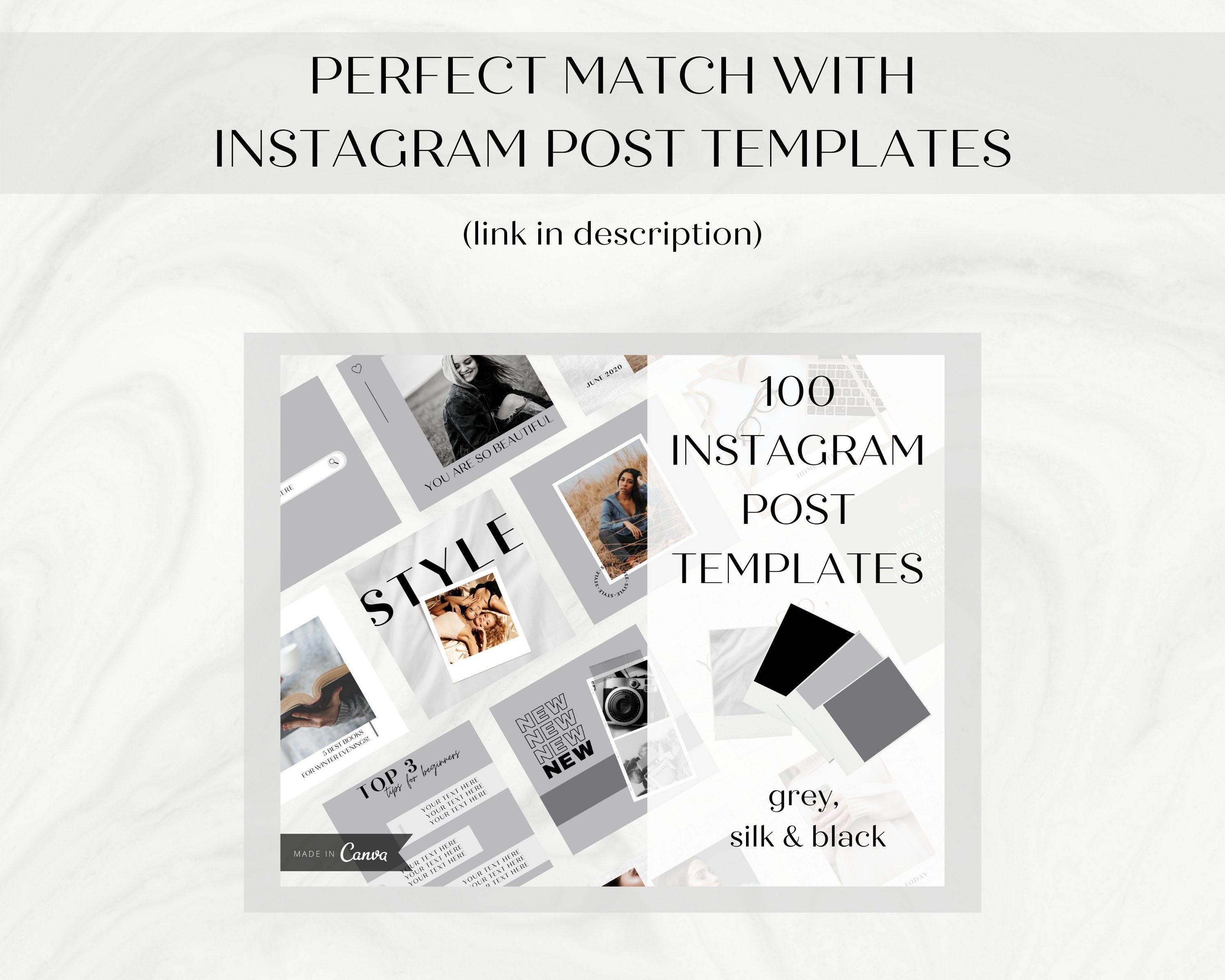 Gray Instagram Story Template, Instagram Feed, Instagram Stories ...
