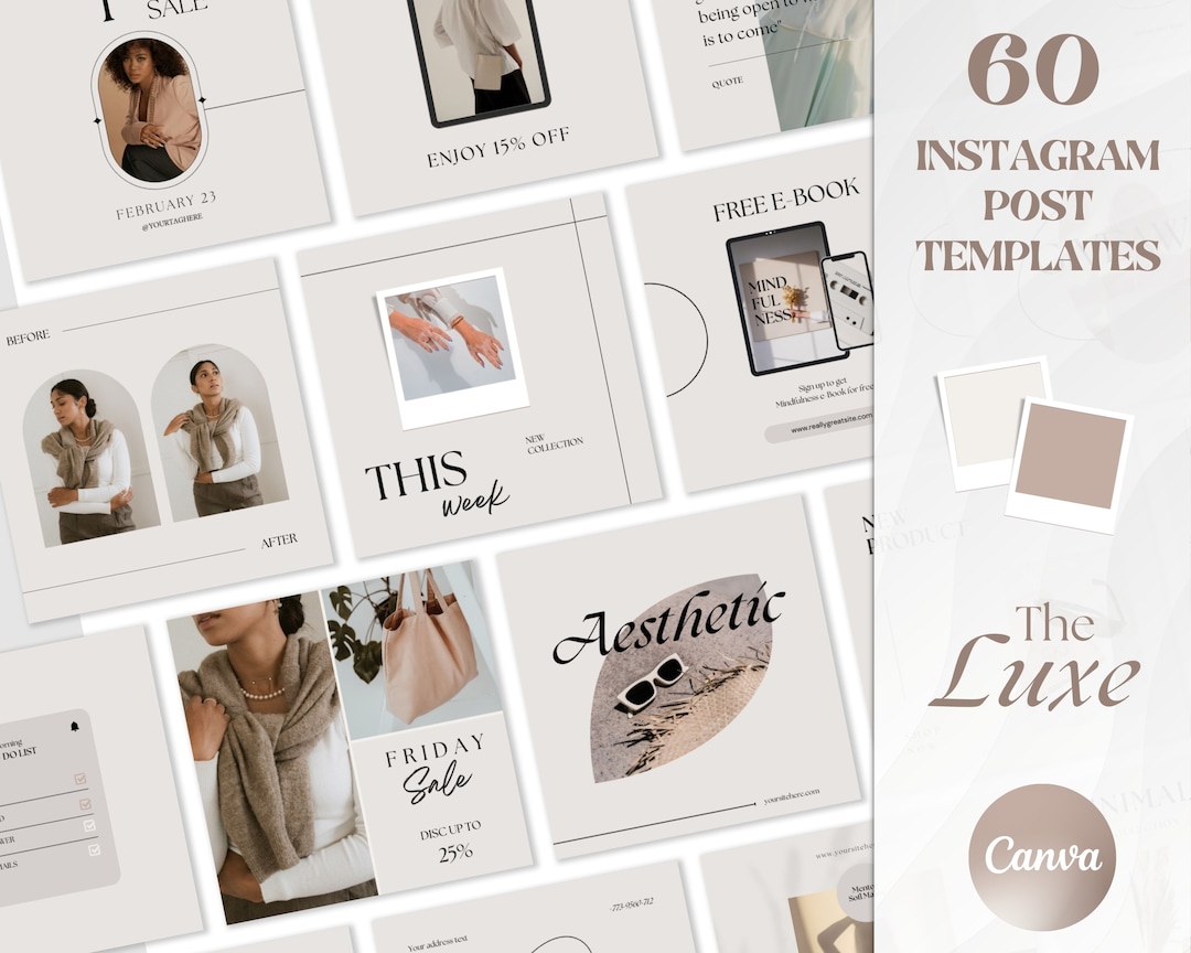 Minimalist Instagram Post Templates, Coach Canva Templates, Spiritual ...
