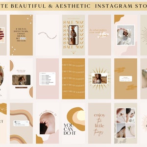 Editable Instagram Templates, Boho Instagram Post Templates for Canva ...