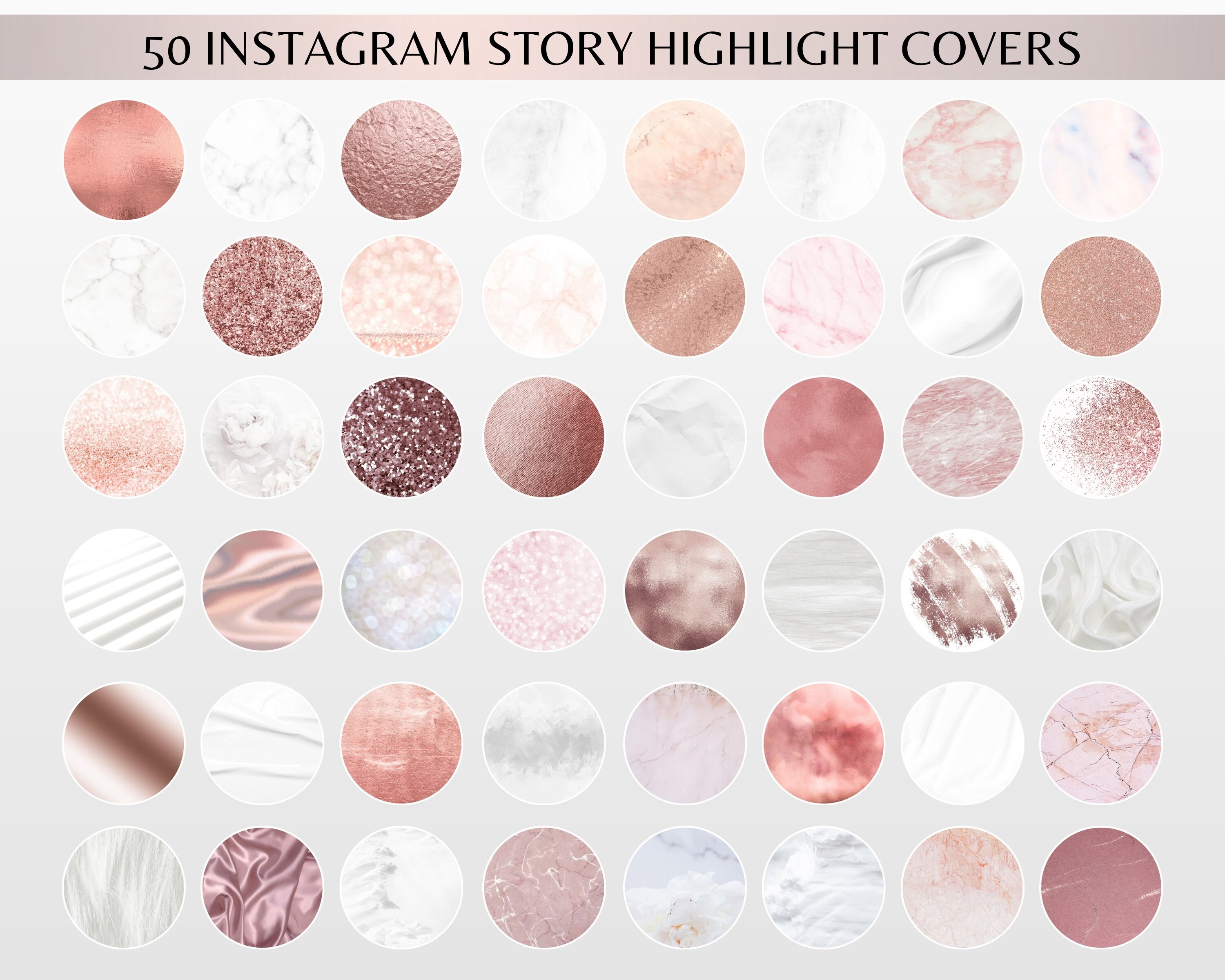 Instagram Template Canva Rose Gold Pink Editable Instagram | Etsy