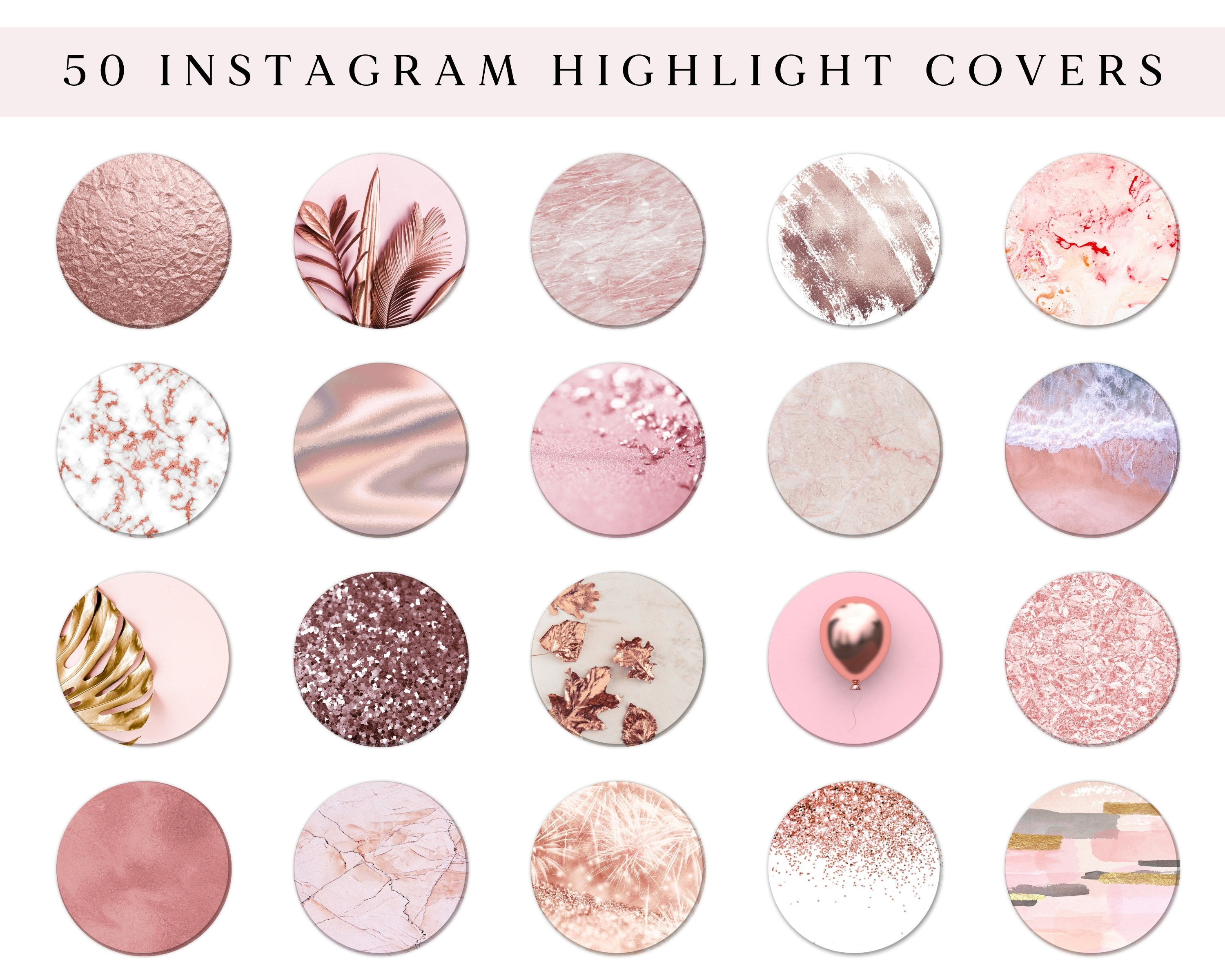 Stationery Design & Templates Pattern Highlights Instagram Story Covers ...