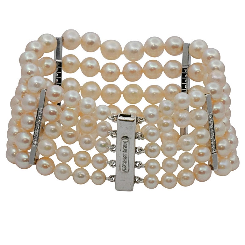 5 Row Bracelet - Etsy