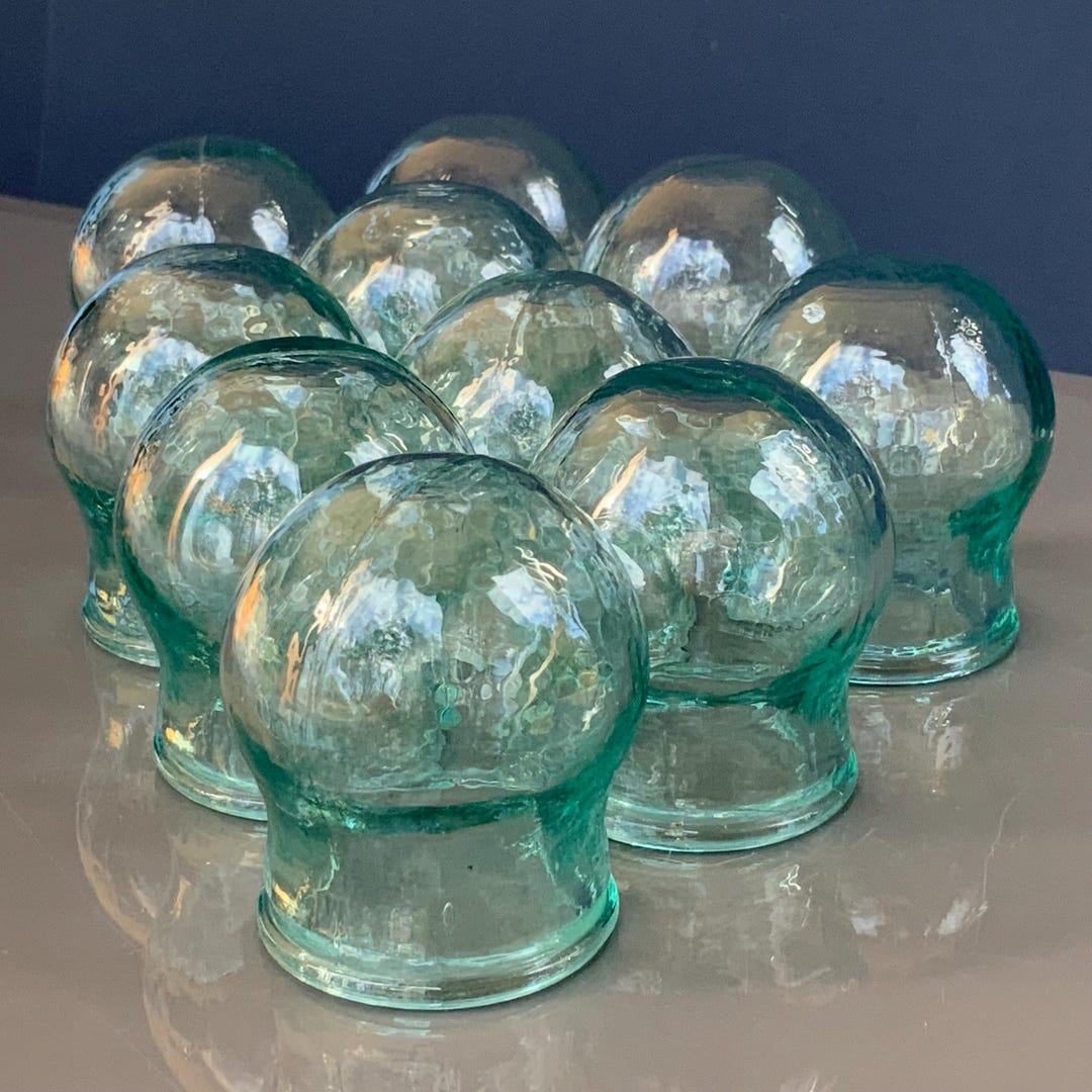 Vintage Blue Glass Medical Cupping Jars - Set of 10 - USSR - Etsy