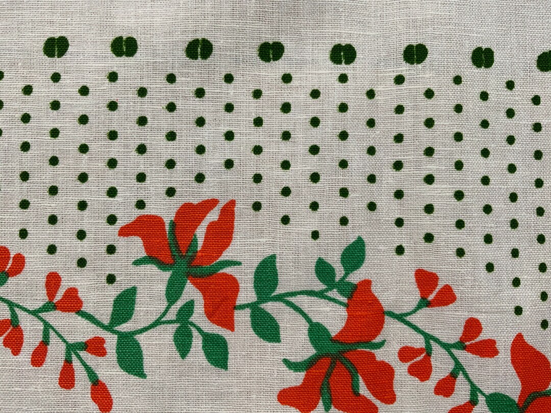 DIY Vintage Cotton Fabric, Tissue Multi-color, Table Cloth, Soviet ...