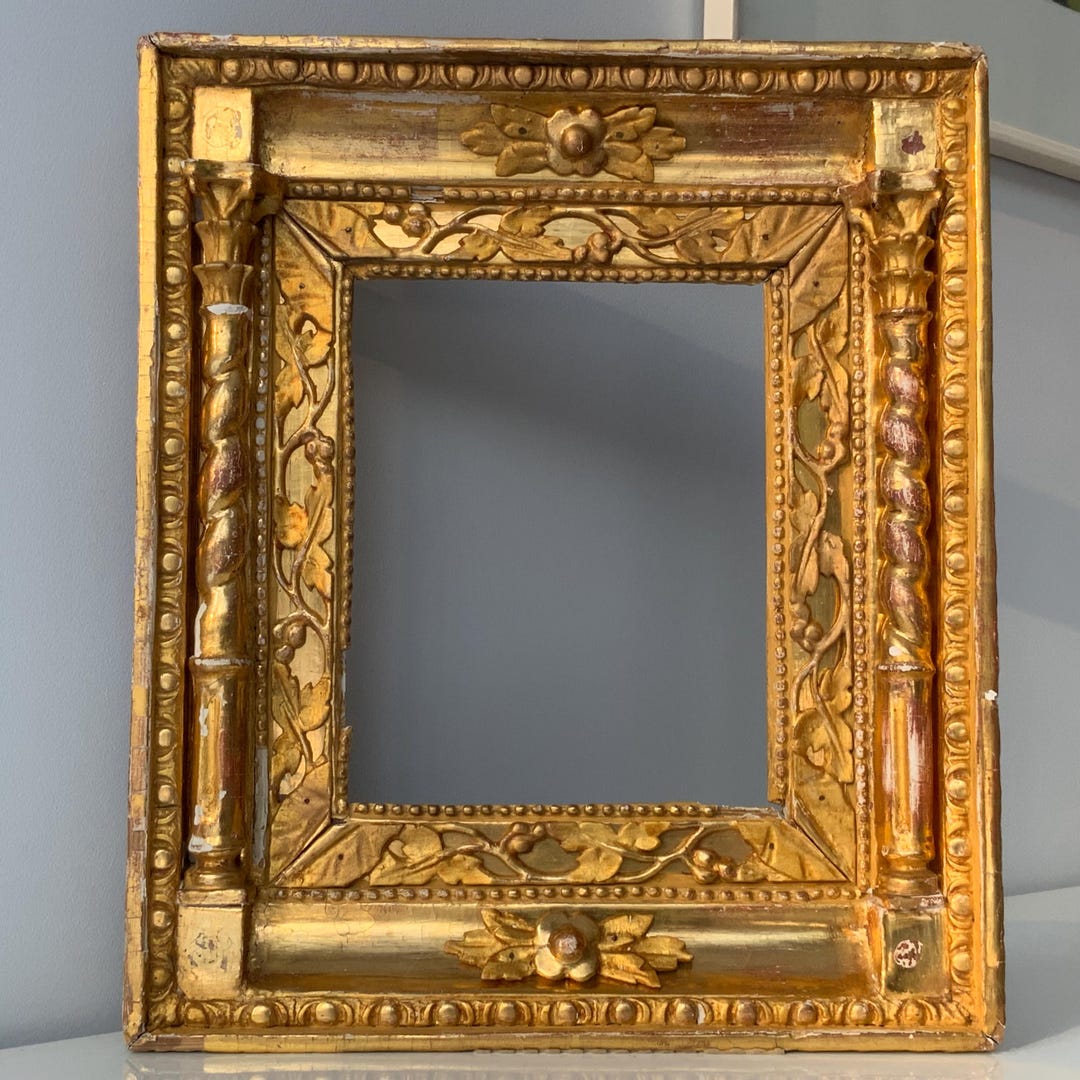 Antique Orthodox Icon Frame, 19th-century Carved Frame, Wood, Gypsum - Etsy