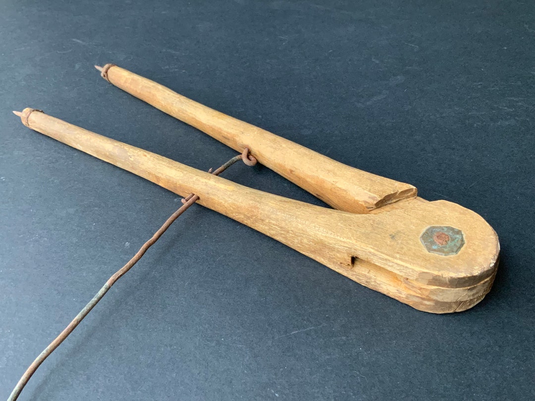 Vintage Wooden Compass Divider, Rare Caliper Compass Measuring Tool ...