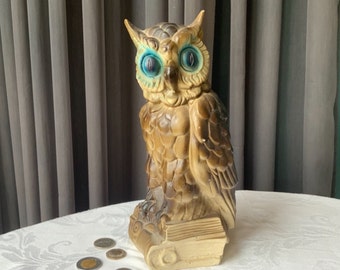 Ceramic Owl Money Box - Etsy