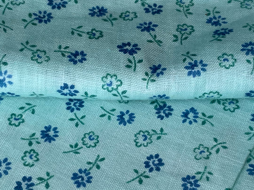 Vintage Cotton, Cotton Fabric, Tissue Multi-color, Floral Print, Soviet ...