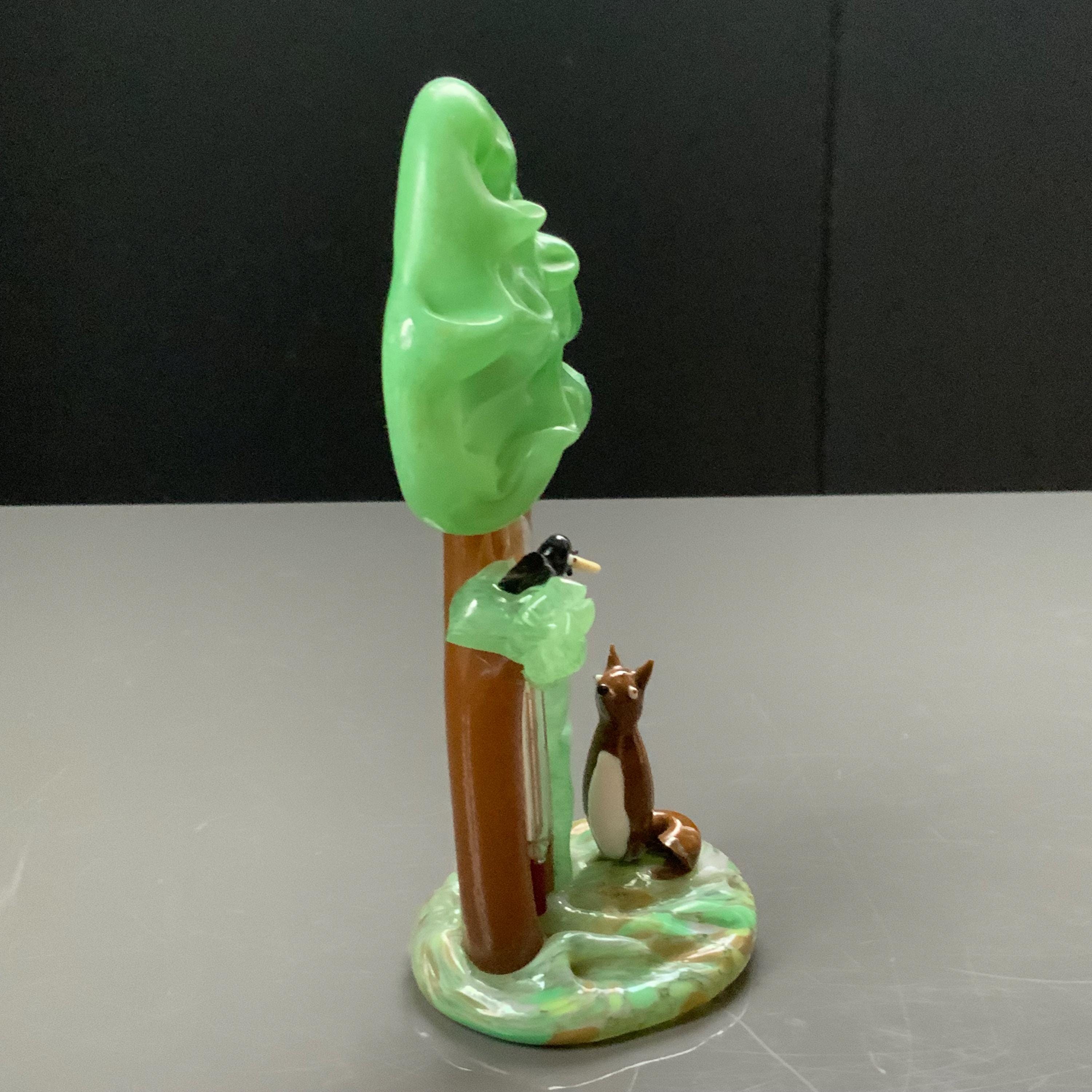 The Crow and the Fox Bohemia Zelezny Brod Glass Figures Gallery Objects ...