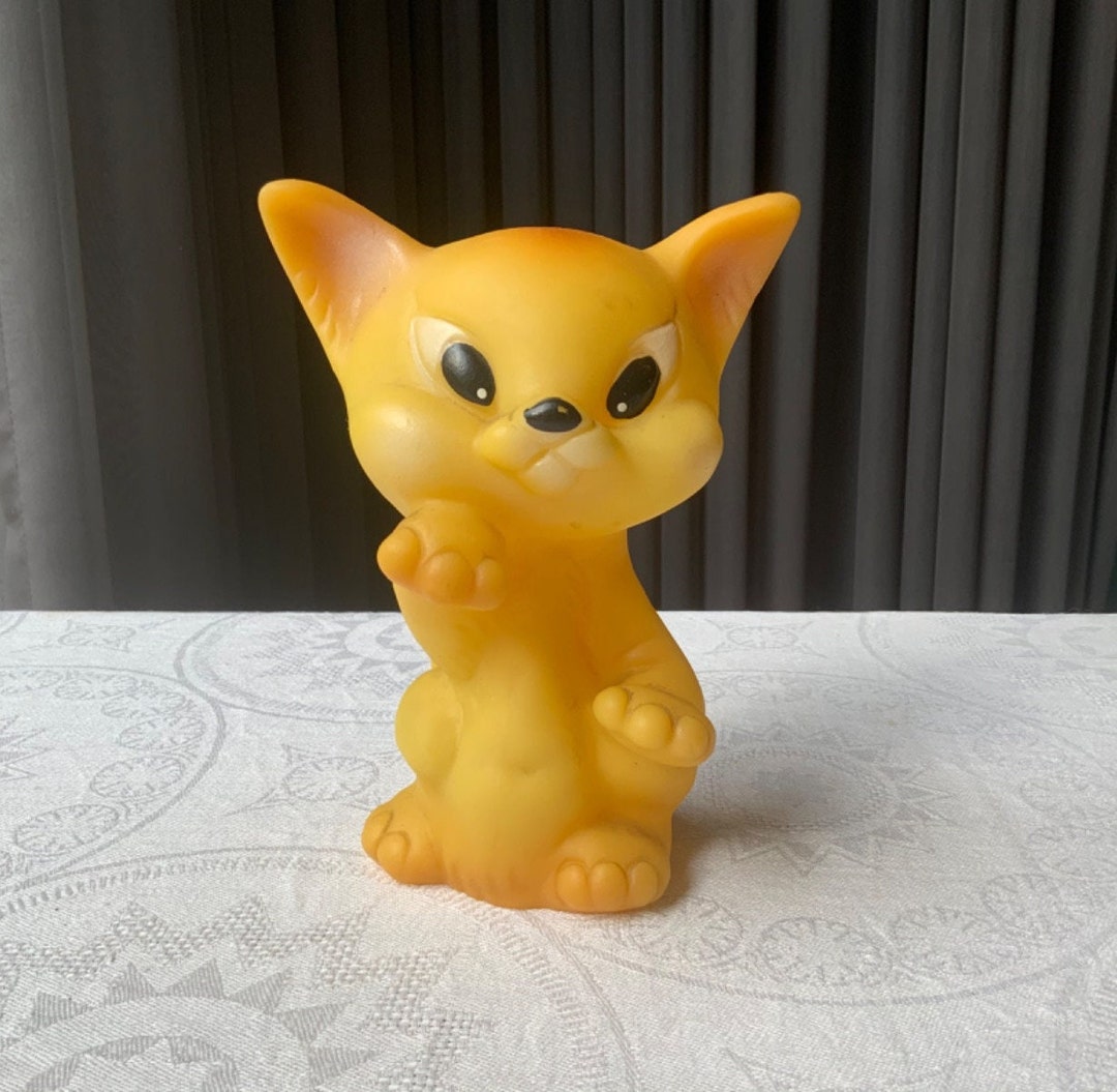 Fox Rubber Toy, Vintage Toy Rubber, Baby Bath Toy, Rubber Animal Toy ...