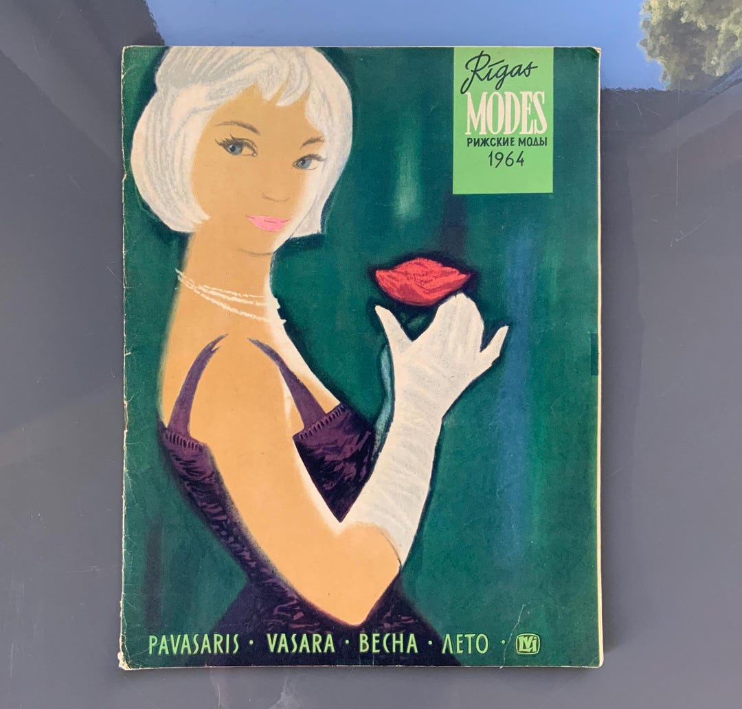 1964 Spring-summer Soviet Fashion Magazine Rigas Modes Riga Models RARE ...