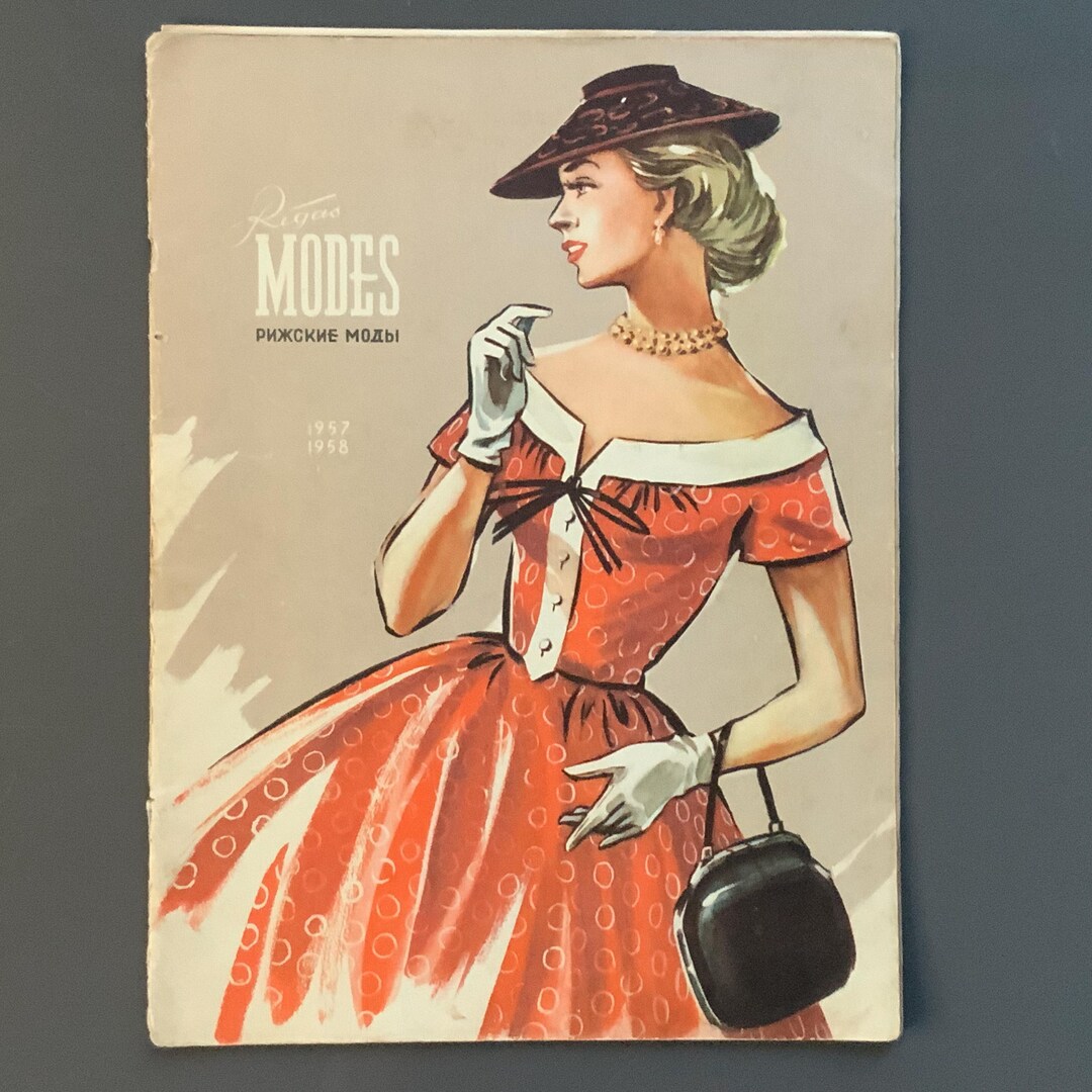 1957-58 Soviet Fashion Magazine Rigas Modes Riga Models RARE MODA - Etsy
