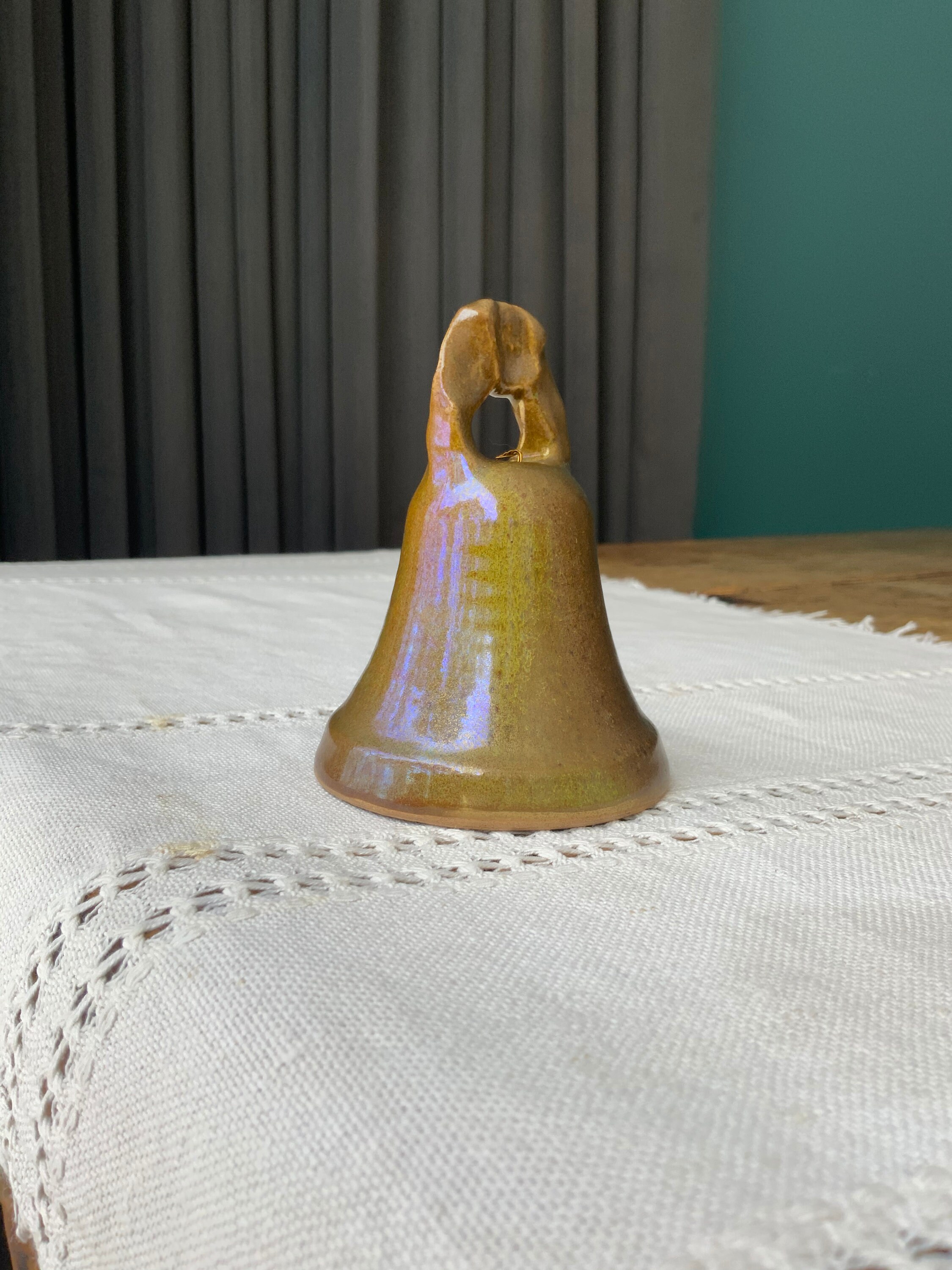 Handmade Clay bell glaze ceramic bell Hanging Clay Bell | Etsy