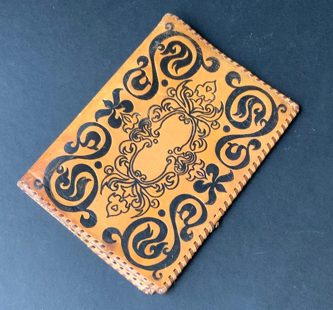 Genuine Leather Book Coverleather Book Cover Latvia Vintage, Leather ...