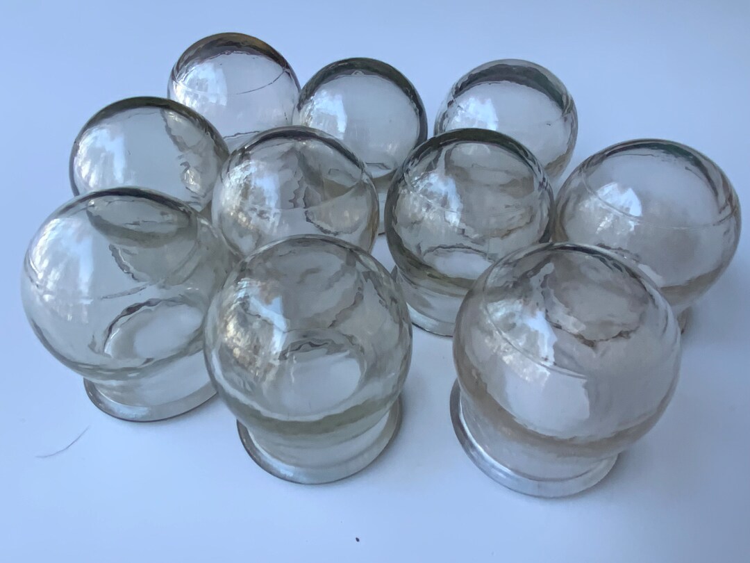 Vintage Glass Medical Cupping Jars: Set of 10, USSR Decor - Etsy